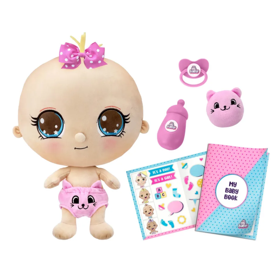 Big Big Baby Ollie interaktiv docka rosa - Presenttips 3-4 år ...