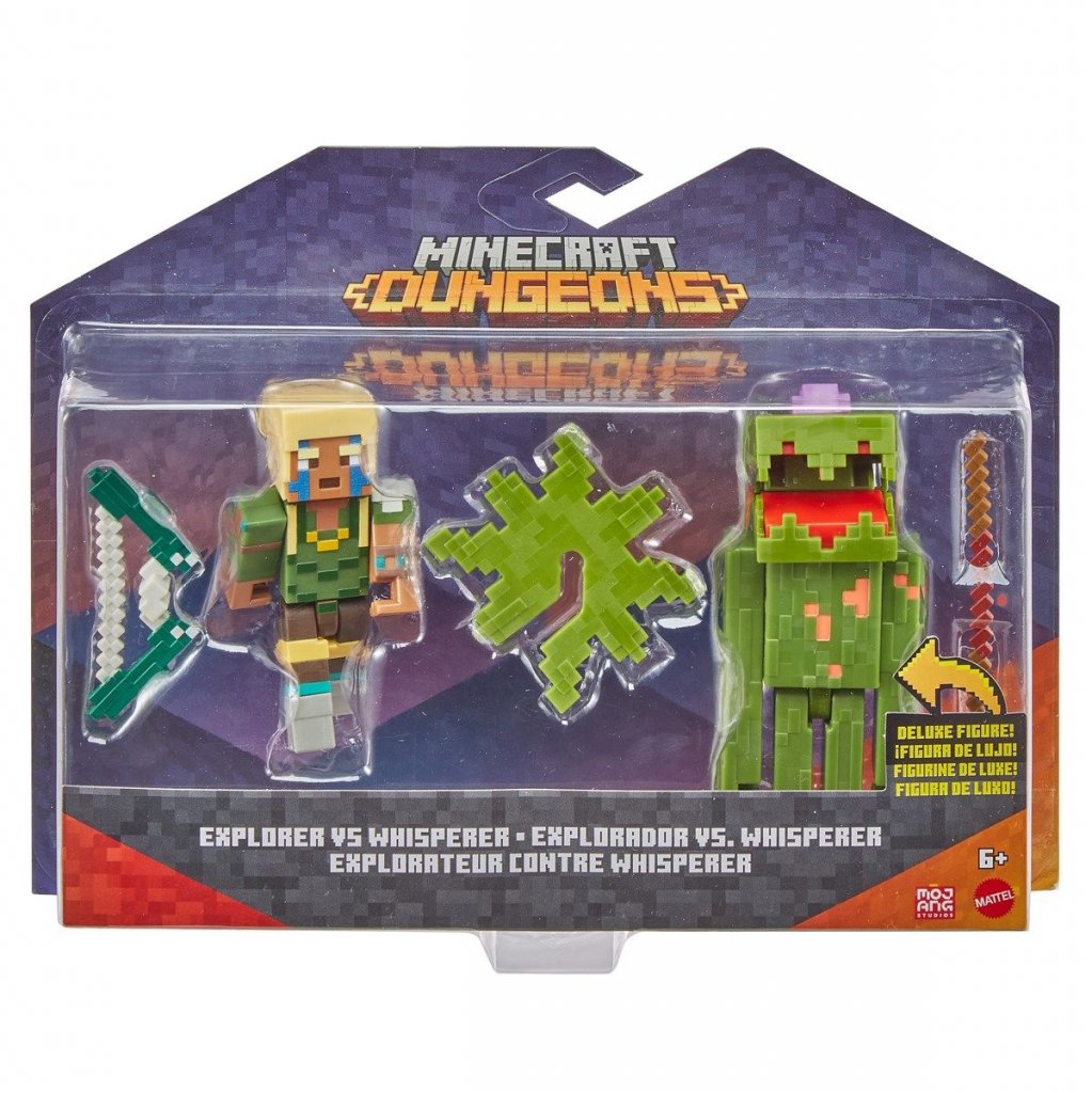 Minecraft Dungeons Explorer VS Whisperer figurer 2-pack - Övriga ...
