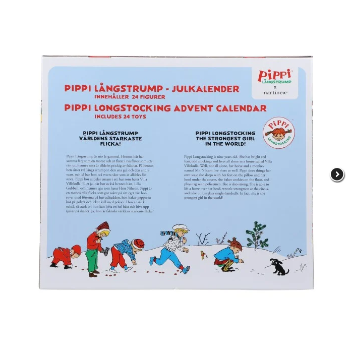 Pippi Långstrump Adventskalender 2022 - Adventskalender - JULPRODUKTER - Kidsdreamstore.se
