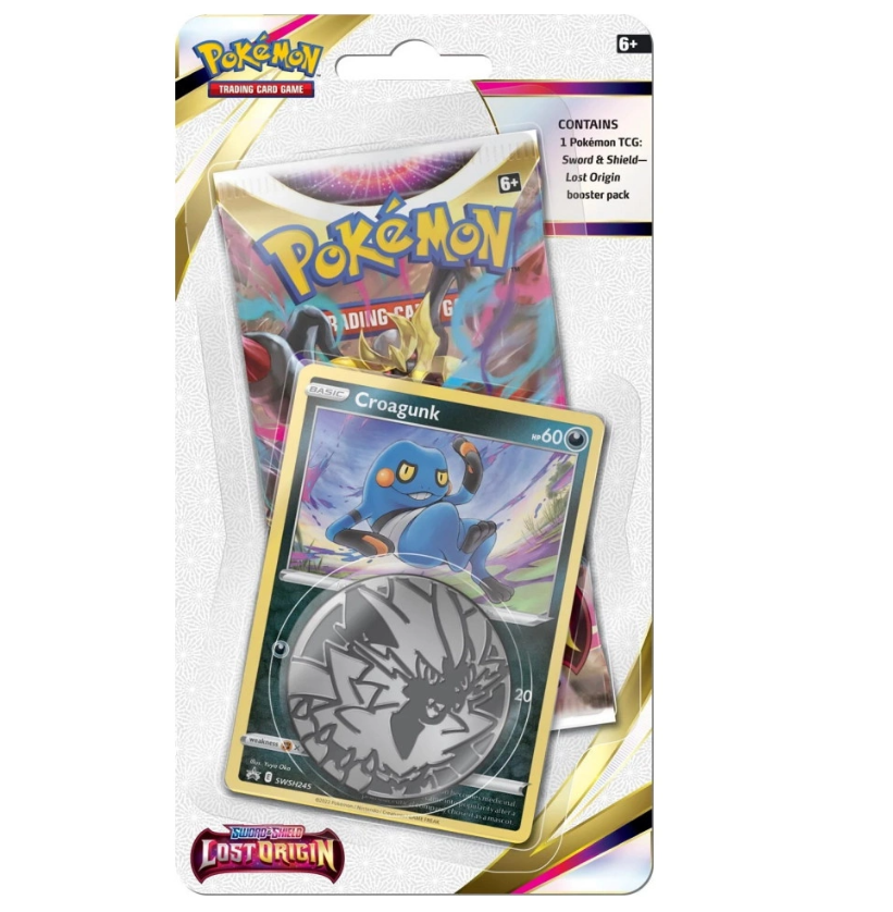 Pokémon Lost Origin Croagunk Checklane Booster Samlarkort - Samlarkort ...