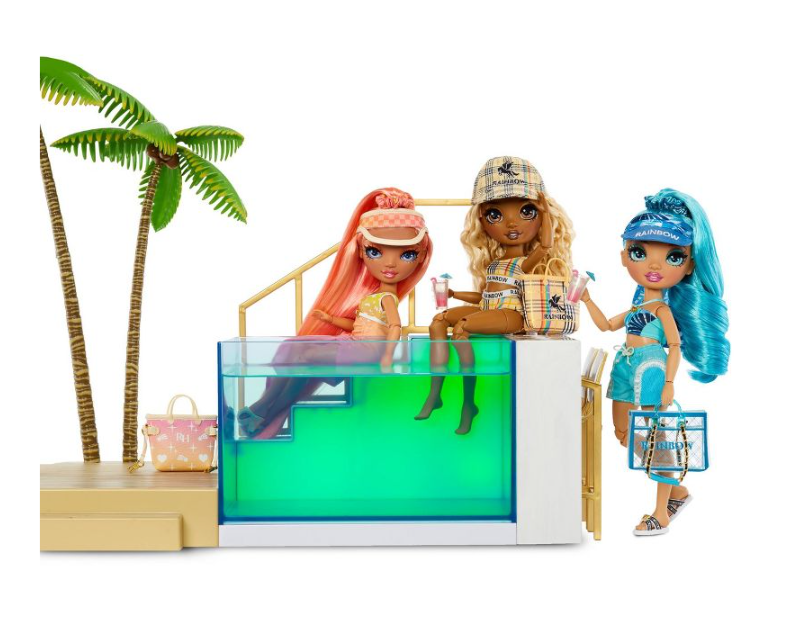 Rainbow High Color Change Pool & Beach club lekset - Dockkläder ...